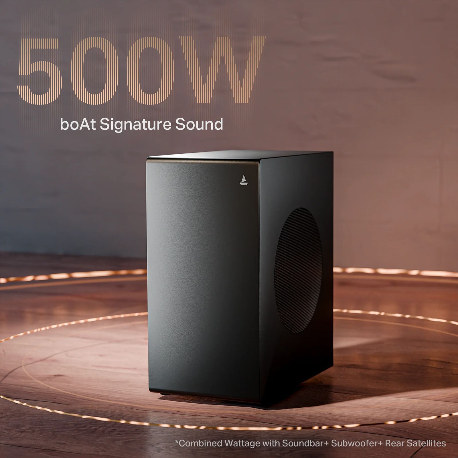 Buy boAt Aavante Prime 5.1 5000DA 500W Soundbar with Remote (Dolby Atmos, 5.1 Channel, Black ...